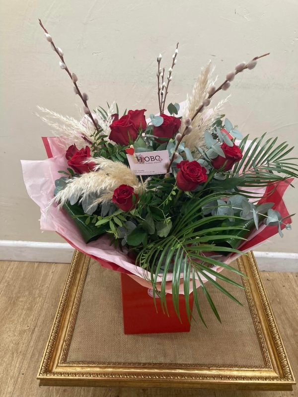 Twelve Red Roses Bouquet – buy online or call 01691 653980 Twelve Red Roses Bouquet – buy online or call 01691 653980
